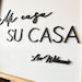 Mi Casa Su Casa 3D Sign Personalization Optional Custom - Etsy