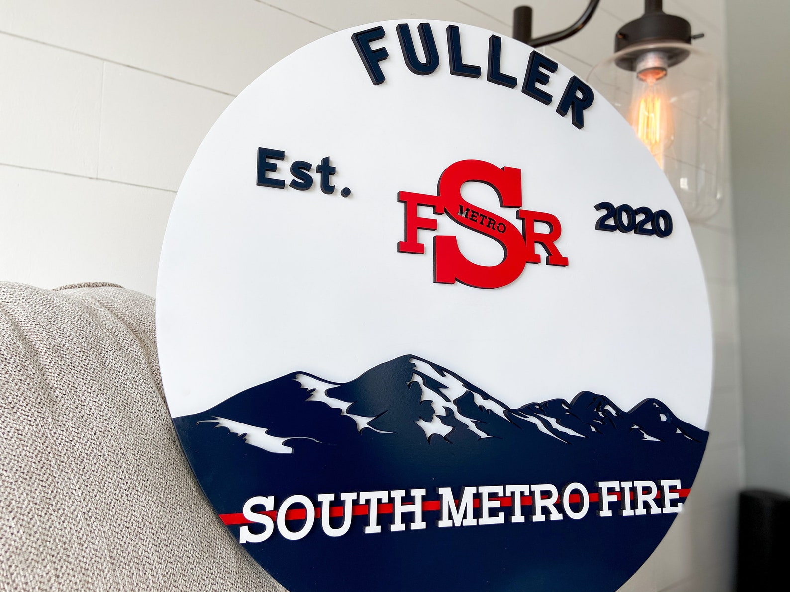 Custom Fire Department Logo Sign Firefighters/first | Etsy