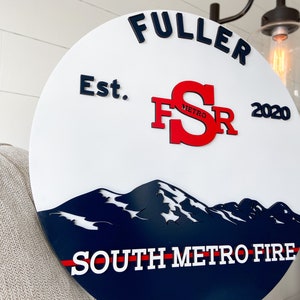 Custom Fire Department Logo Sign Firefighters/first | Etsy