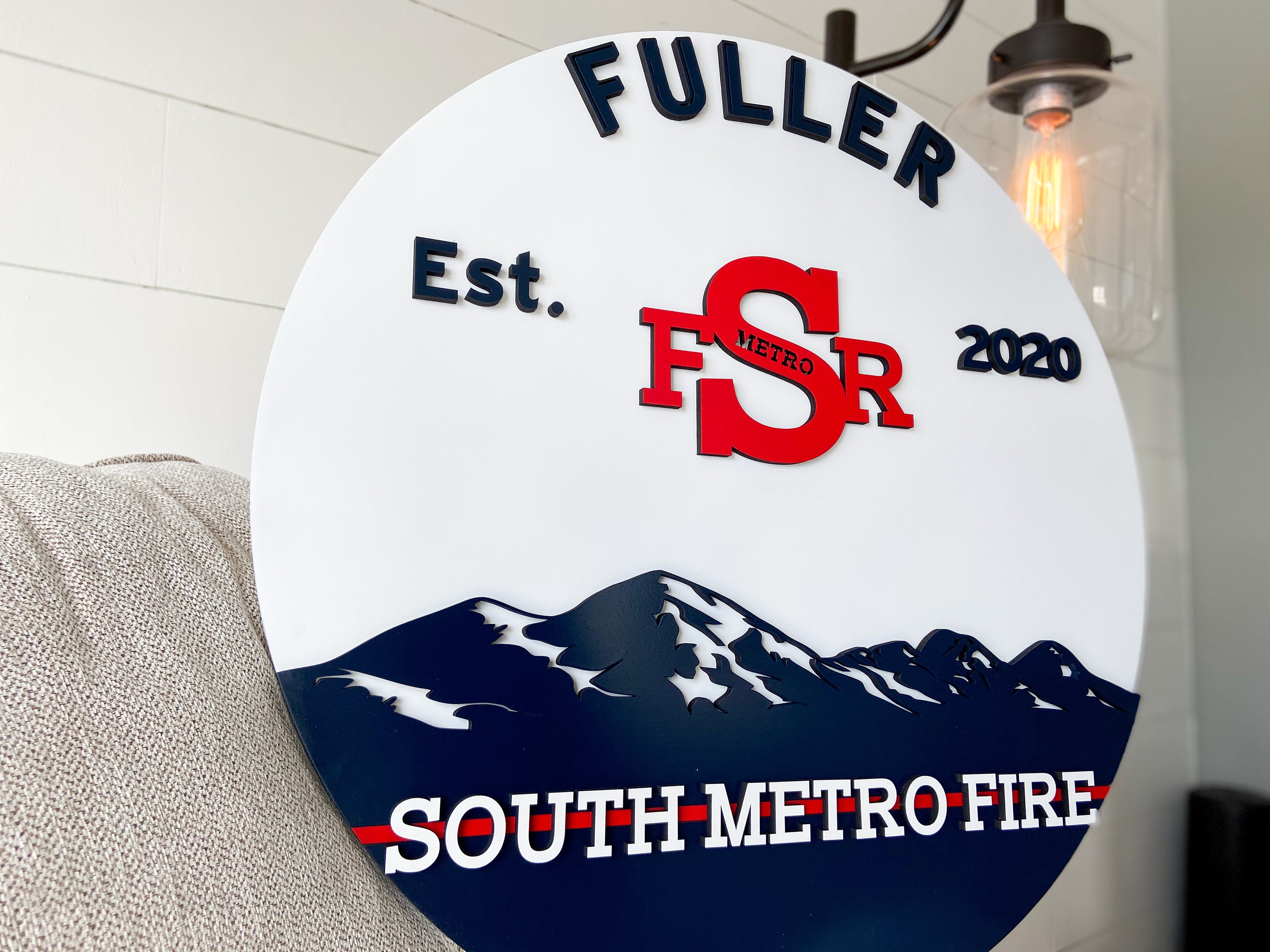 Custom Fire Department Logo Sign Firefighters/first | Etsy