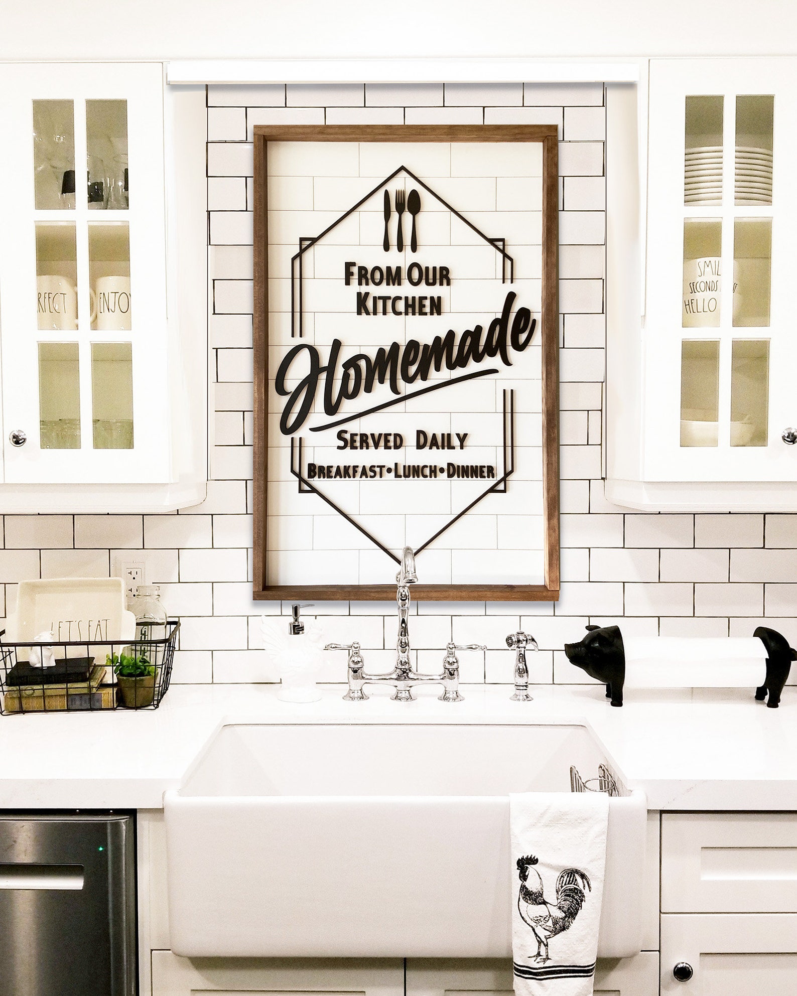 Homemade Kitchen Sign: 3D Lettering, Custom Colors - Etsy