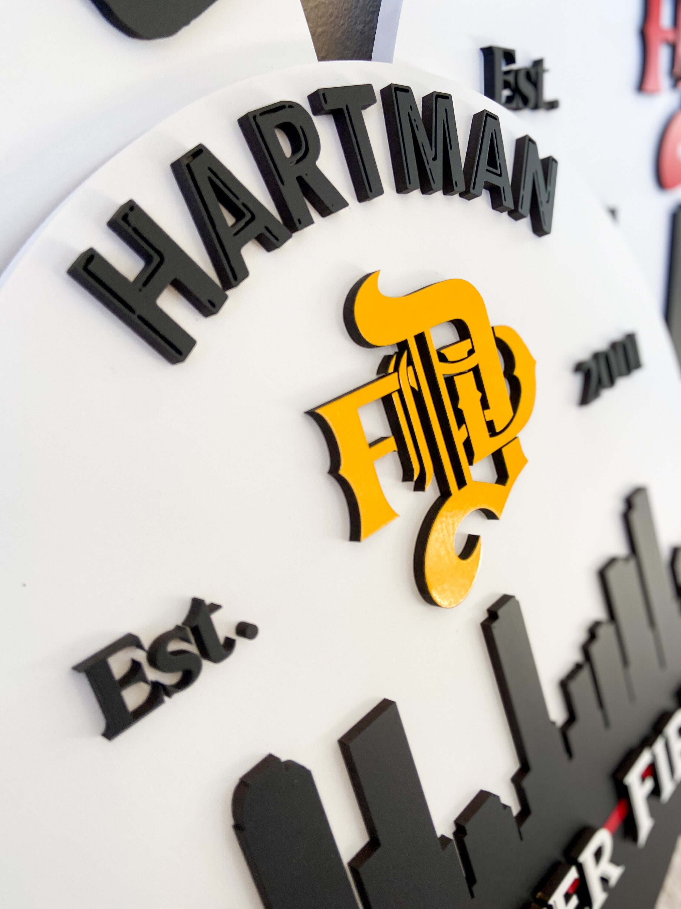 Custom Fire Department Logo Sign: Personalized First Responder Gift - Etsy