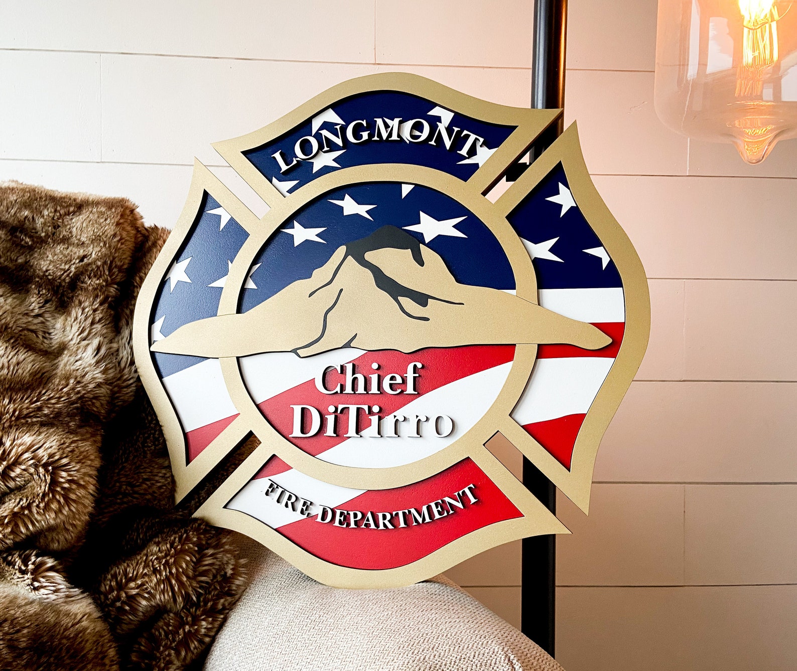 Custom Fire Department Logo Sign: Personalized First Responder Gift - Etsy