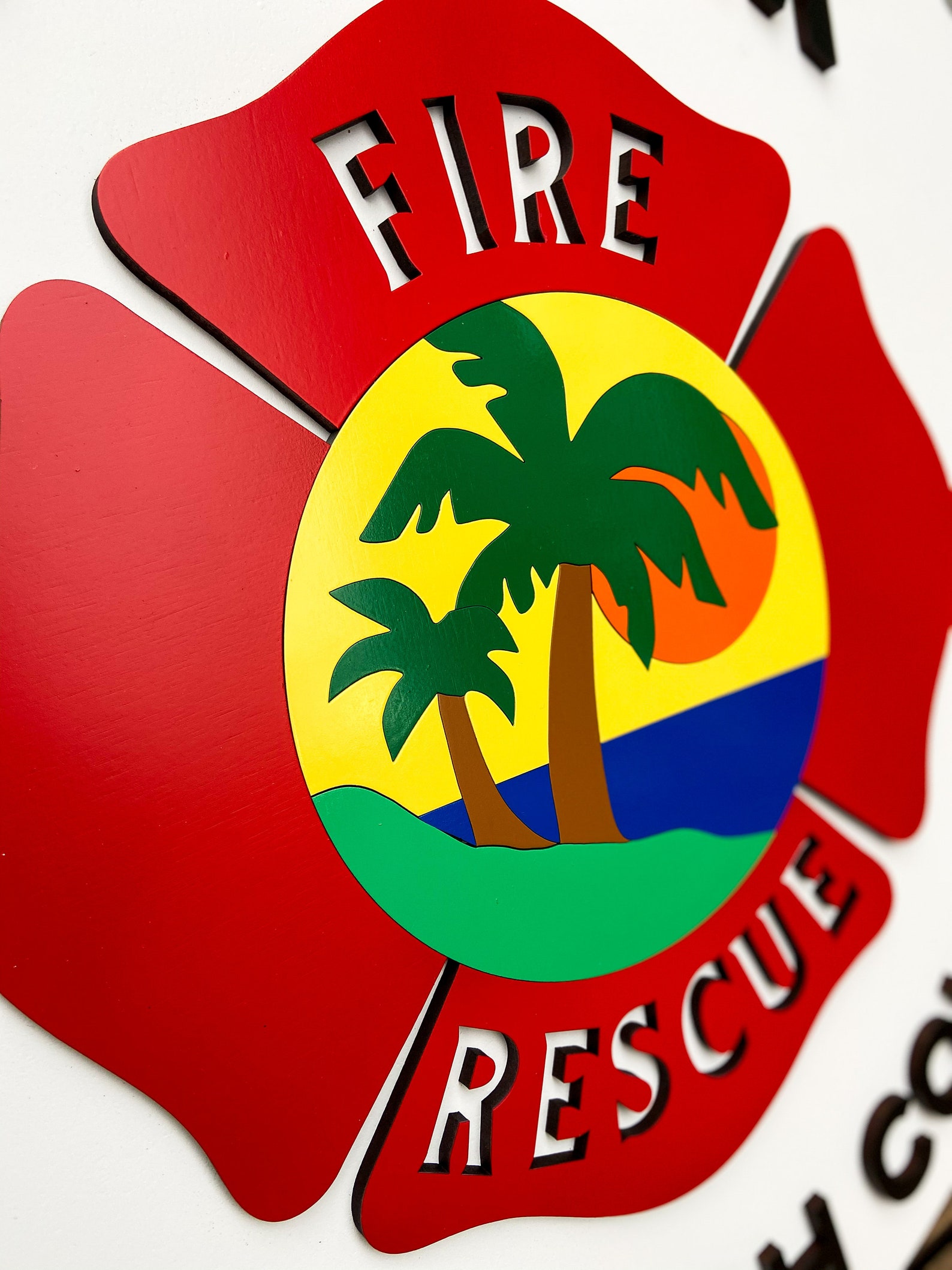 Custom Fire Department Logo Sign Firefighters/first | Etsy