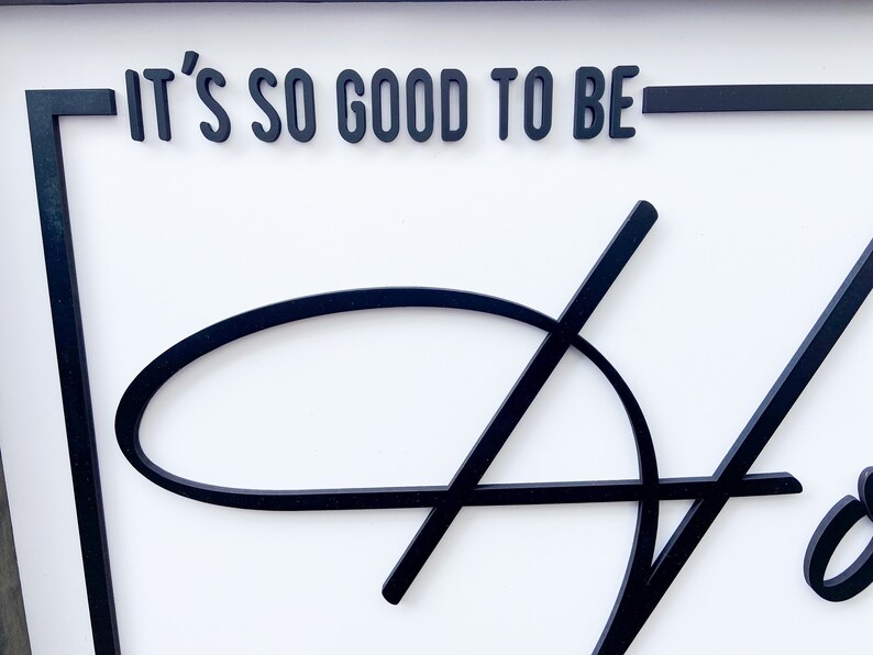 It's So Good to be Home Modern Sign 3D letter | Etsy