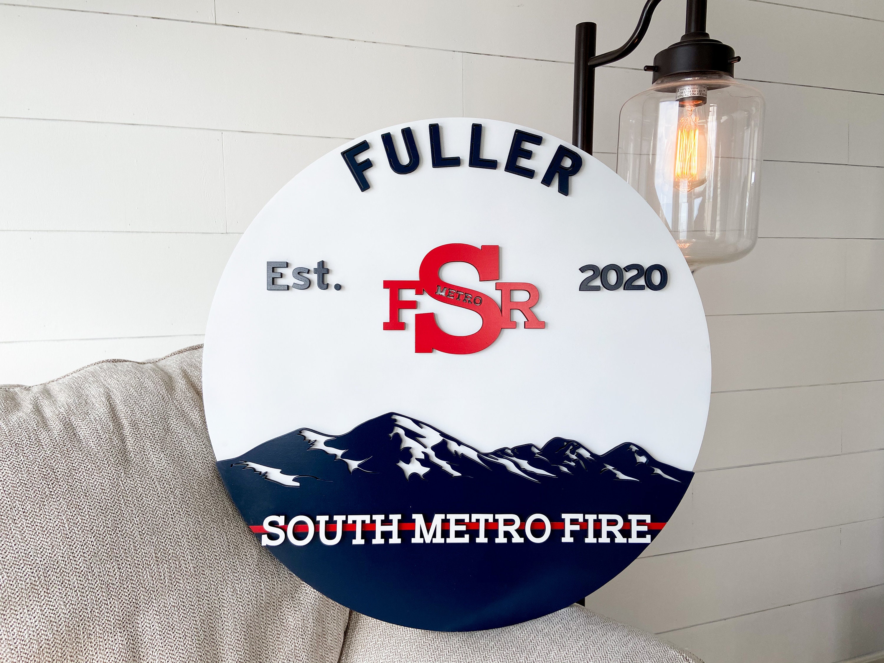 Custom Fire Department Logo Sign Firefighters/first | Etsy