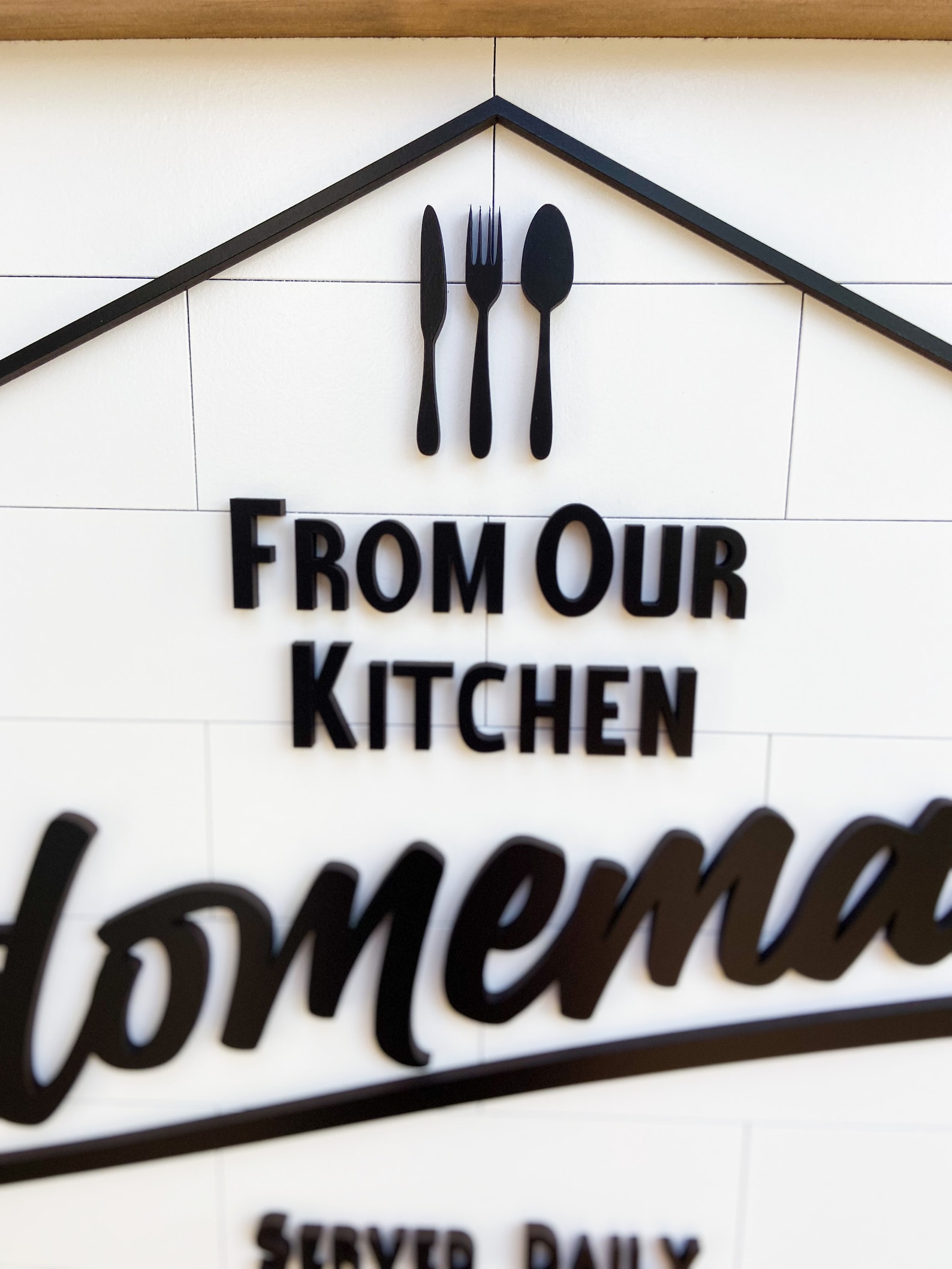 Homemade Kitchen Sign: 3D Lettering, Custom Colors - Etsy
