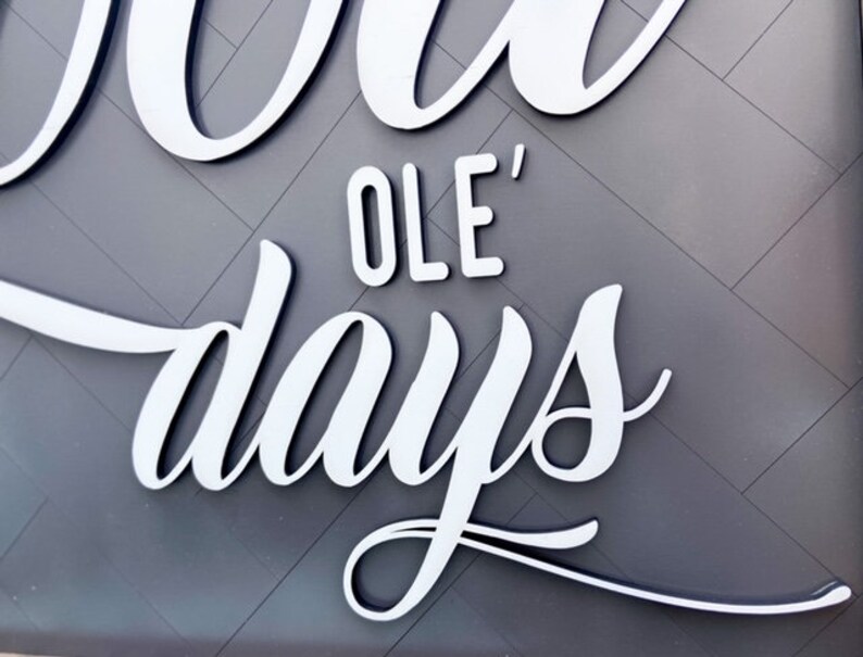 These Are The Good Ol Days Sign 3D letter Etched Tile | Etsy