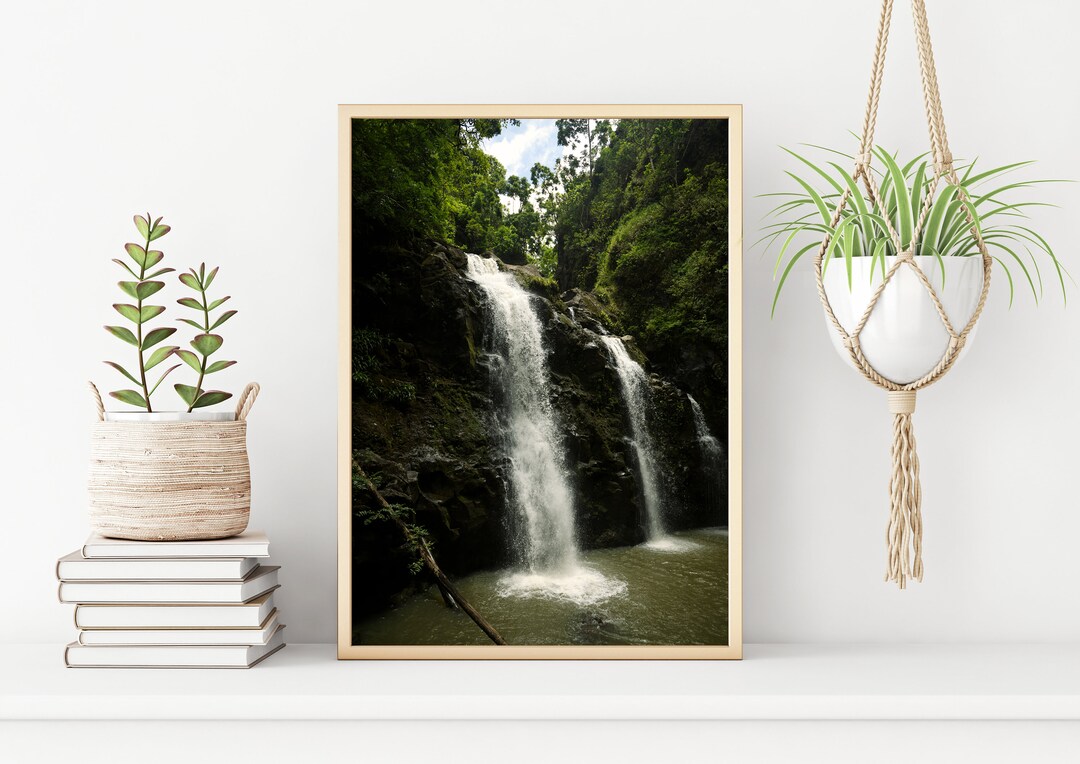 Three Bears Waterfall Close-up Waterfall Photography, Printable Wall ...