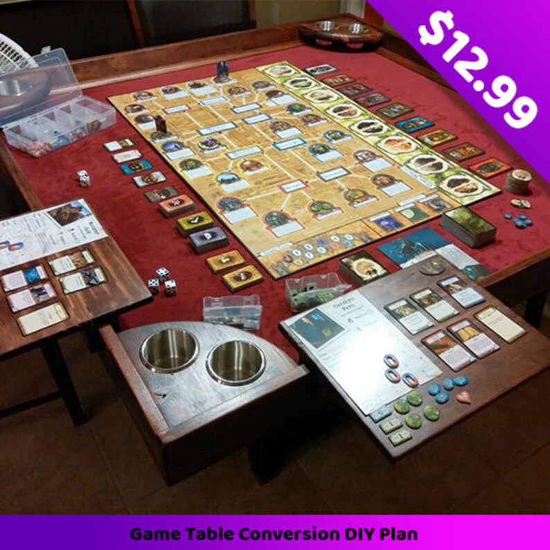 Game Table Conversion DIY Plan FAST DELIVERY | Etsy