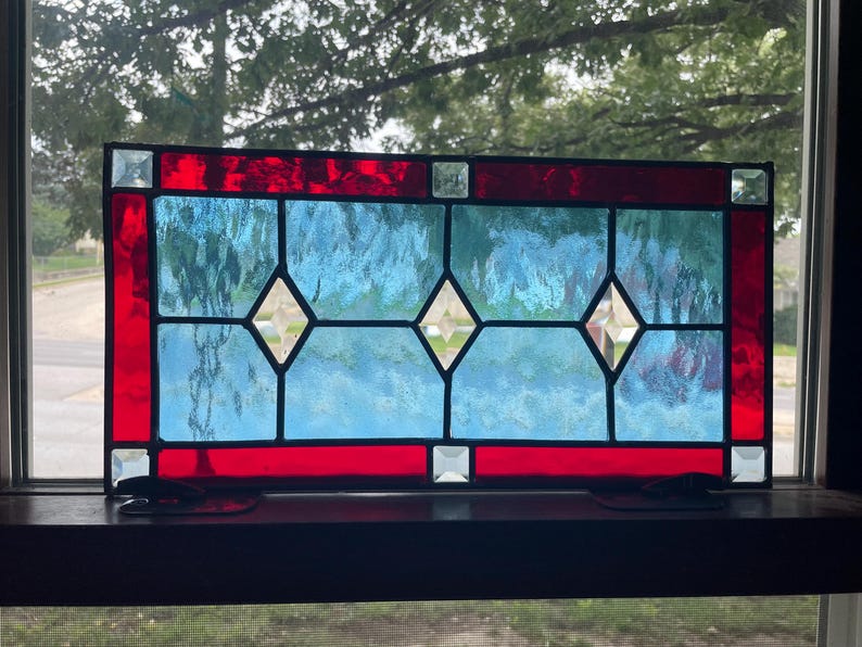 Victorian Style Stained Glass Window - Etsy