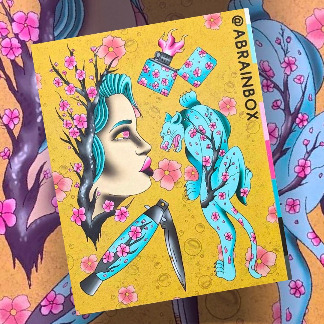 Cherry Blossom Tea Flash Sheet - Etsy