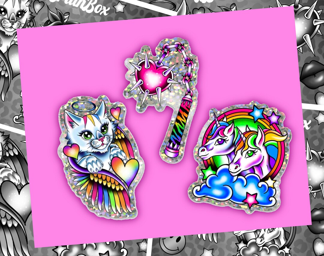 Cutie Glitter Sticker Pack - Etsy