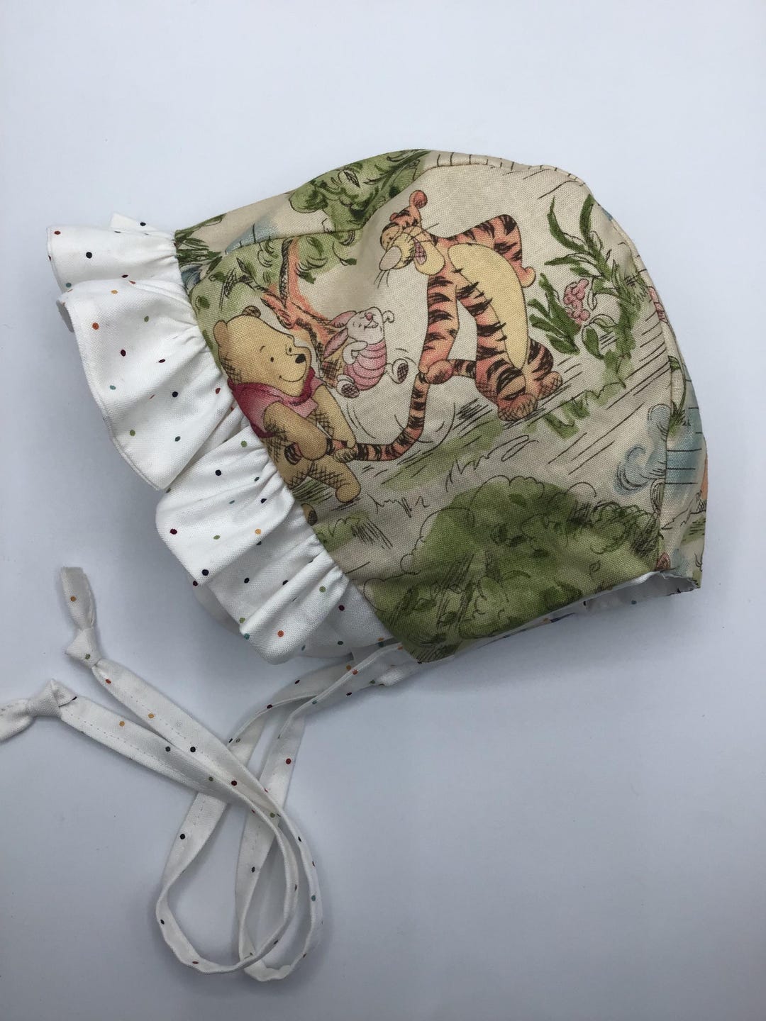 Reversible Winnie the Pooh Bonnet - Etsy
