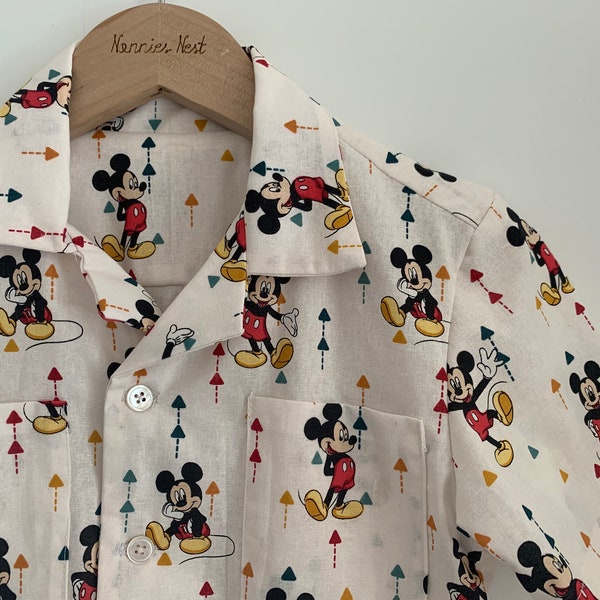 Mickey Christmas Button Down Mens Shirt - Etsy
