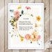 Christian Hymn Verses Watercolor Flowers Floral Religious Song Lyrics ...