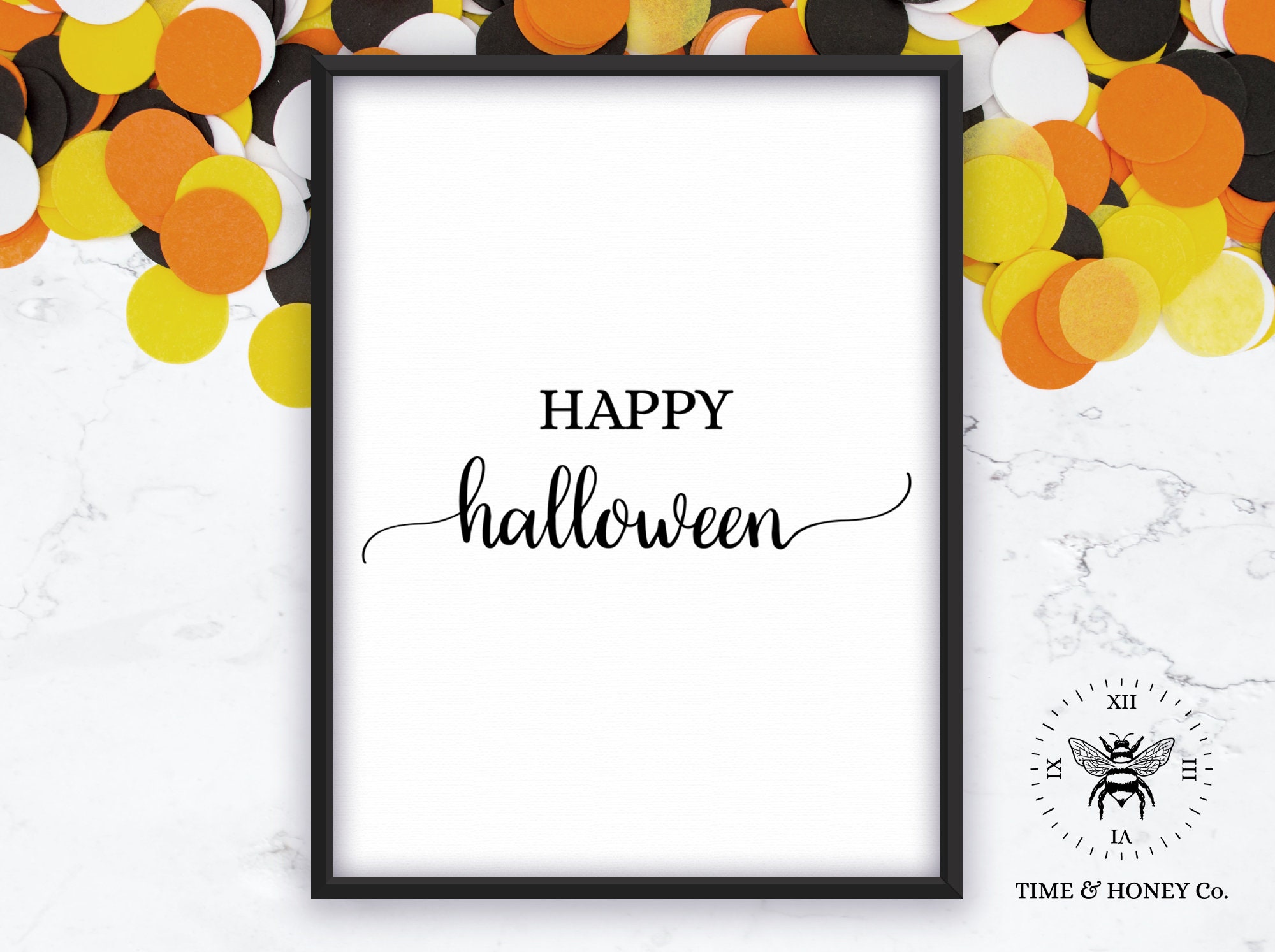 Happy Halloween | Digital Download | Downloadable PDF | Design | Print ...