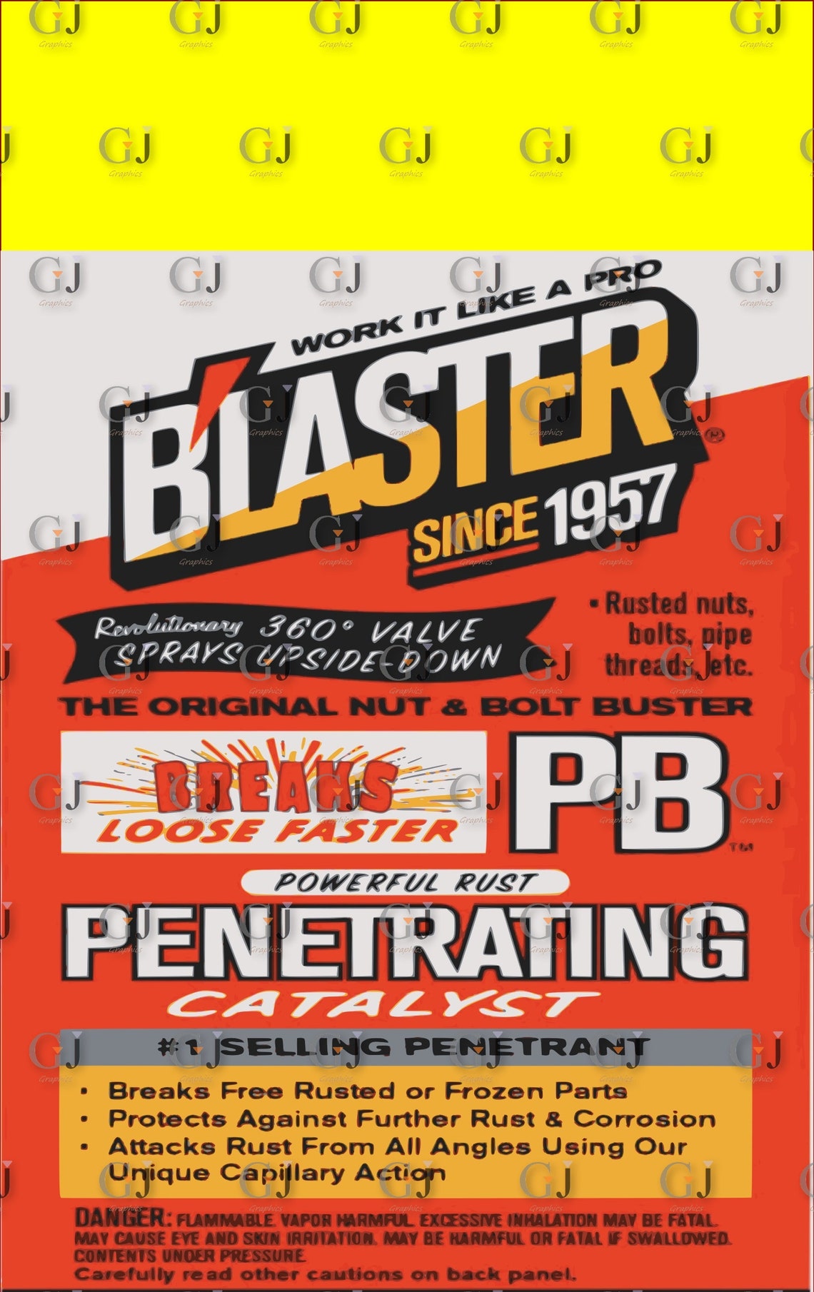 PB Blaster Label File Digital waterslide SVG PNG File for | Etsy