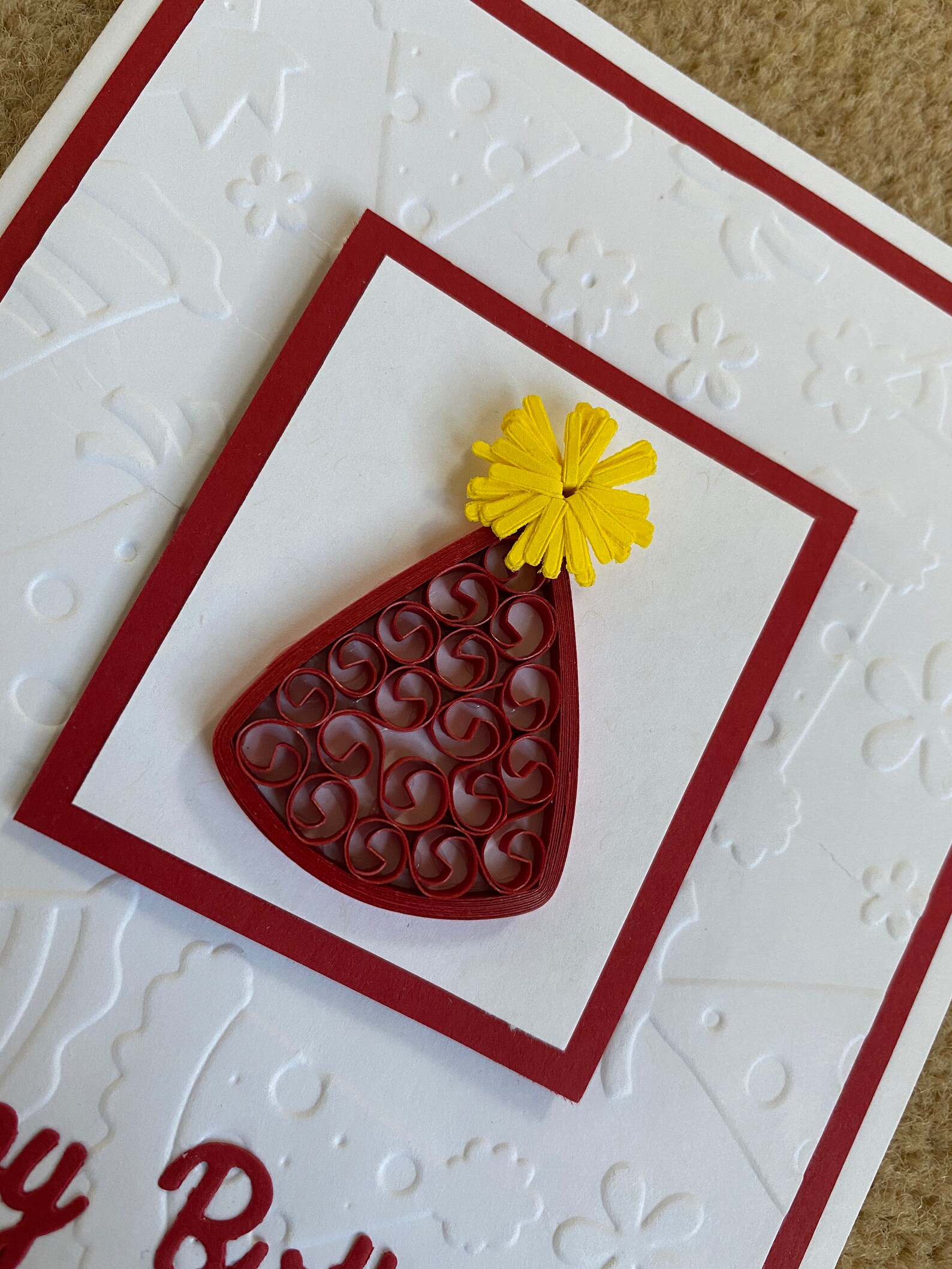Happy Birthday Card Quilling Card - Etsy