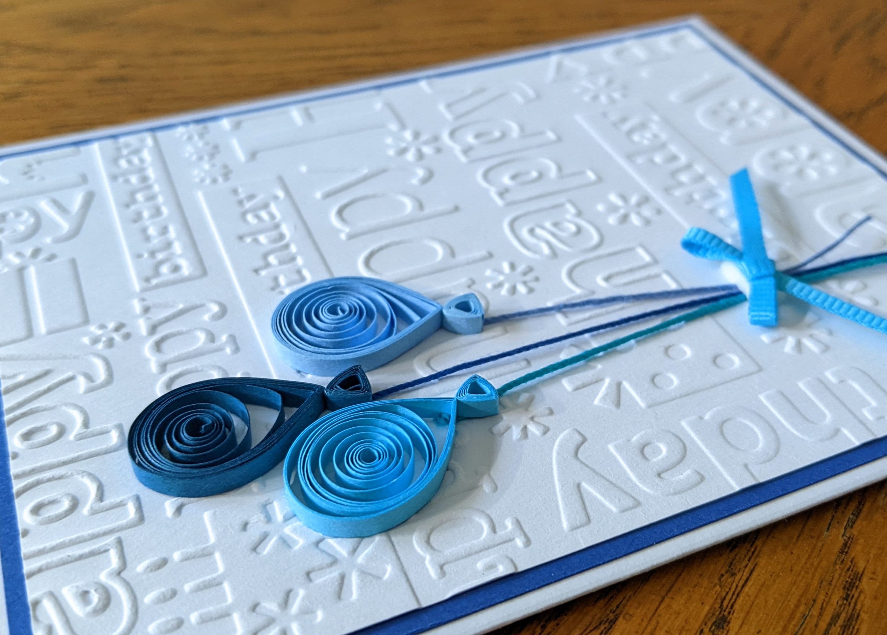 Quilling Happy Birthday Card, Quilling Balloon Card, Happy Birthday ...