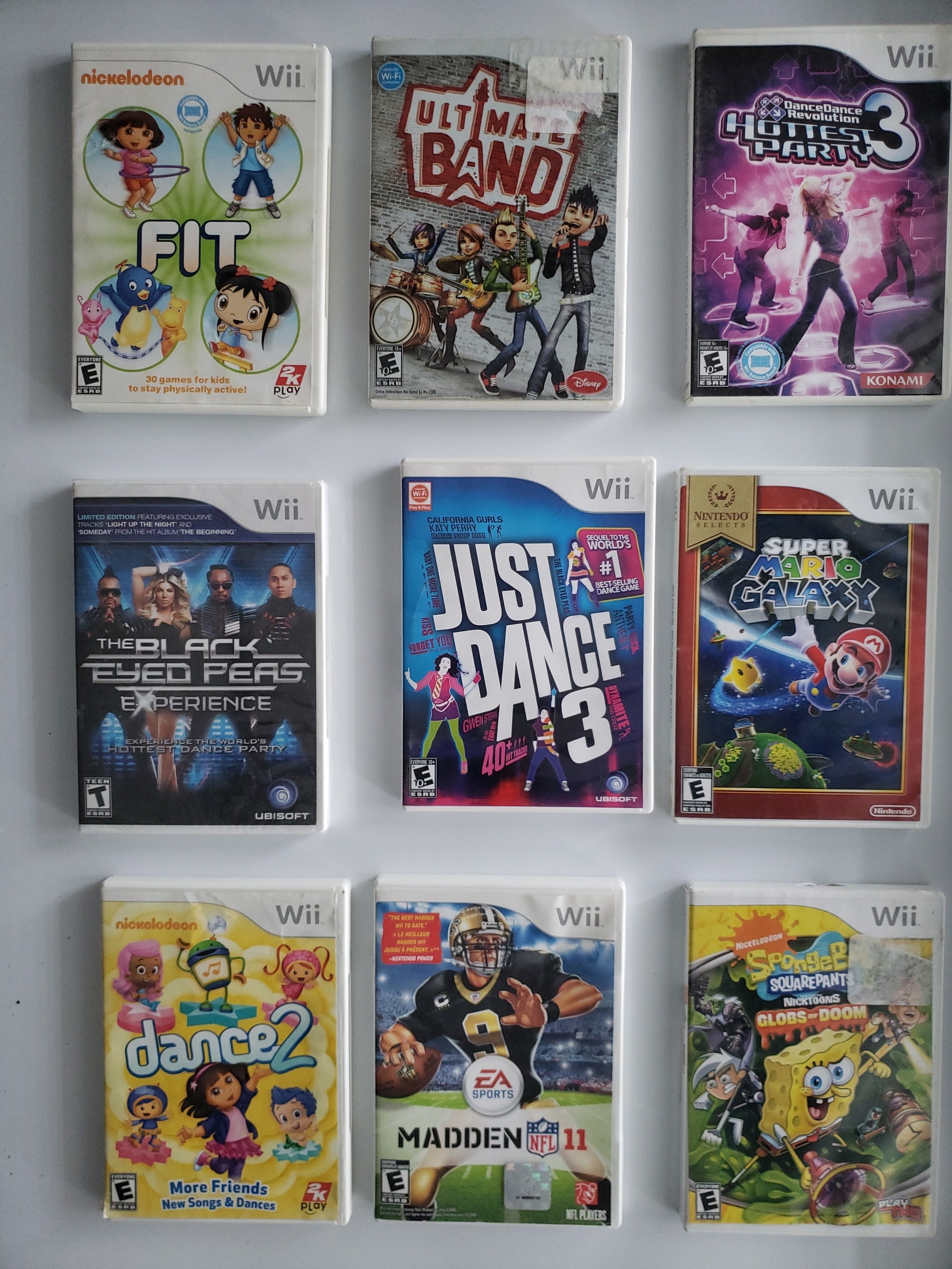 Authentic Nintendo Wii Games Etsy