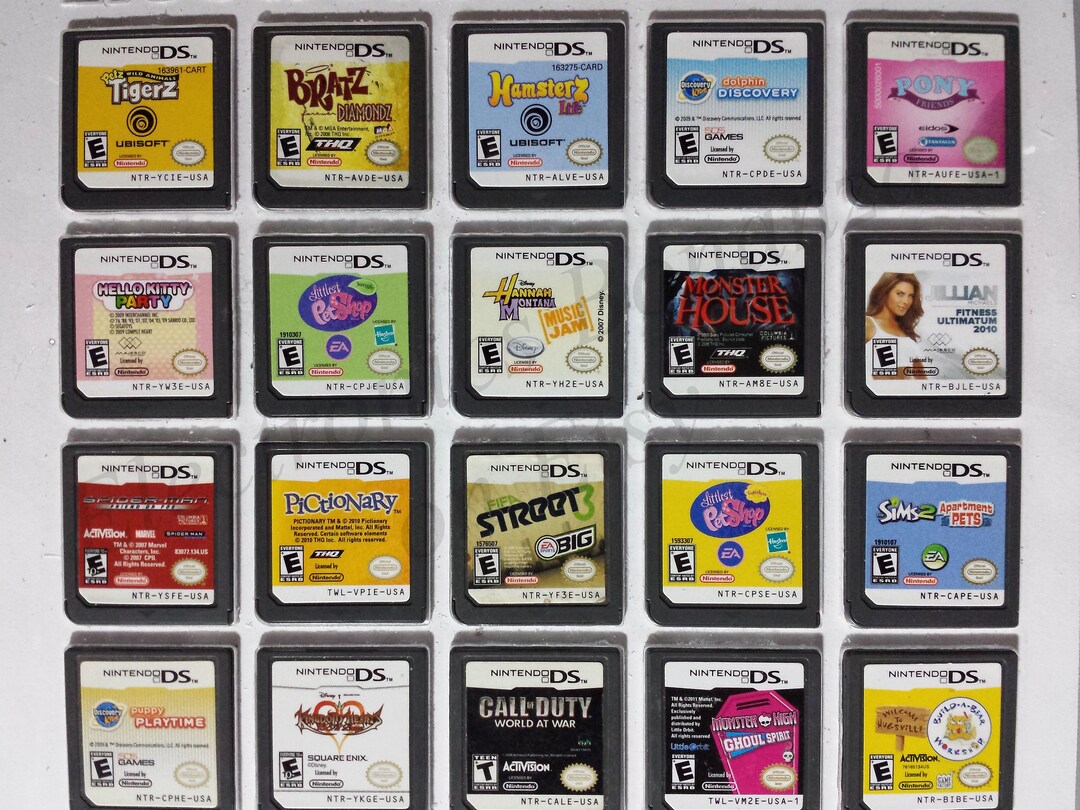 Authentic Nintendo DS Games for DS / Dslite / Dsi / 3DS XL and 2DS ...