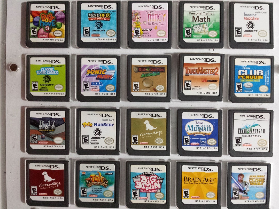 Authentic Nintendo DS Games for DS / Dslite / Dsi / 3DS XL and 2DS - Etsy