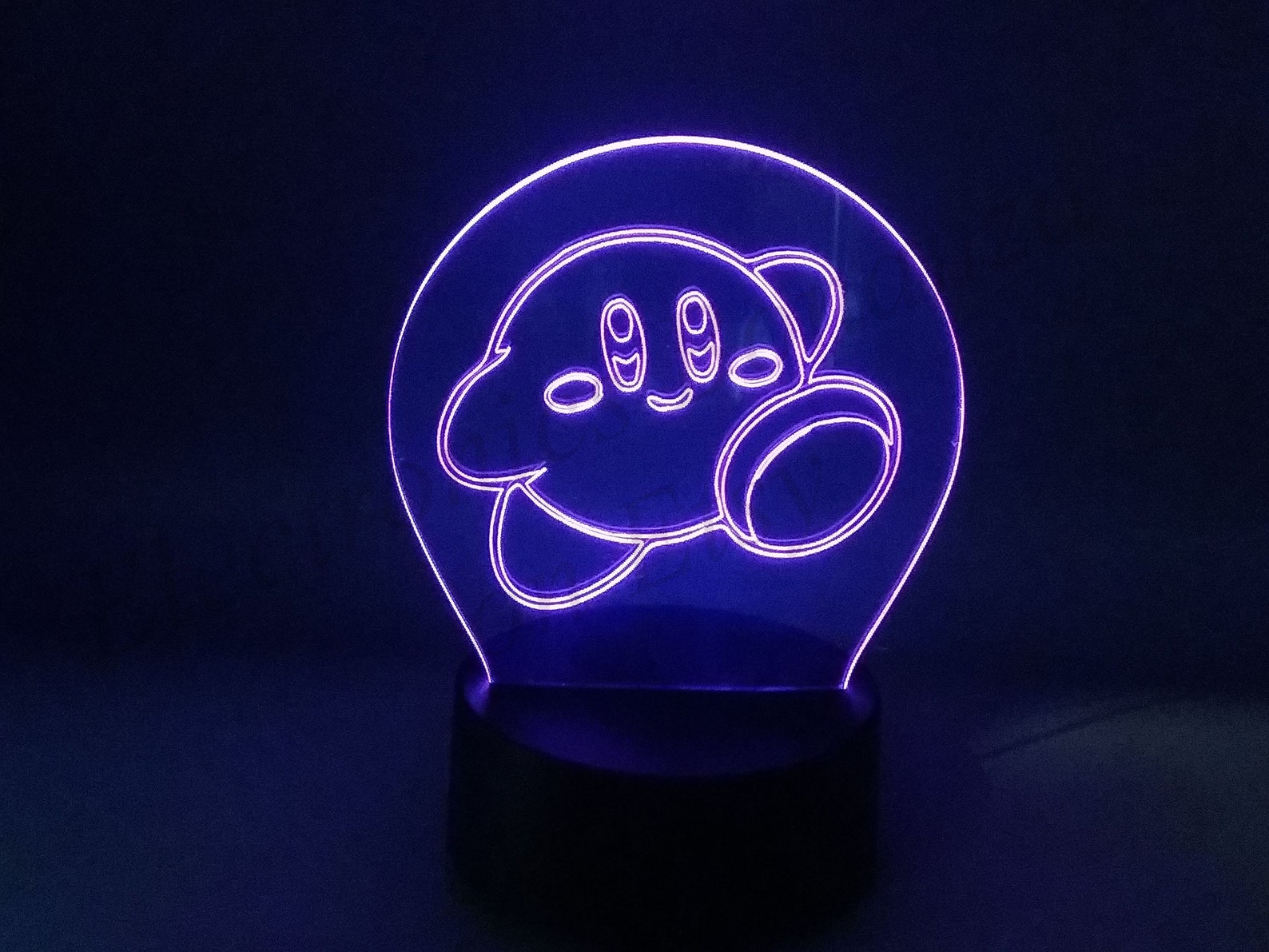 Kirby Multi-color LED Night Light / Desk Lamp With Remote - Etsy UK