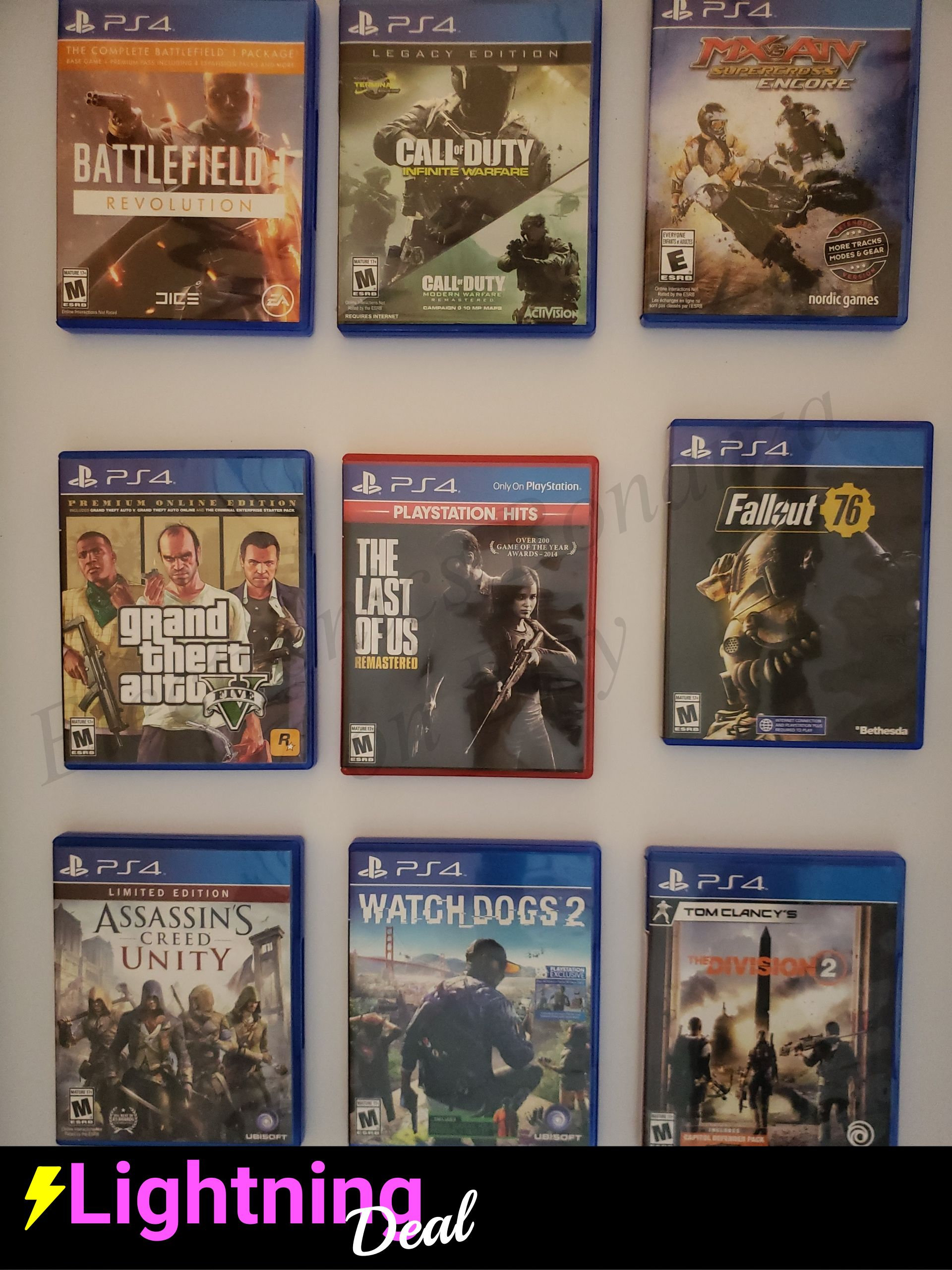 Authentic Playstation 4 Games Etsy
