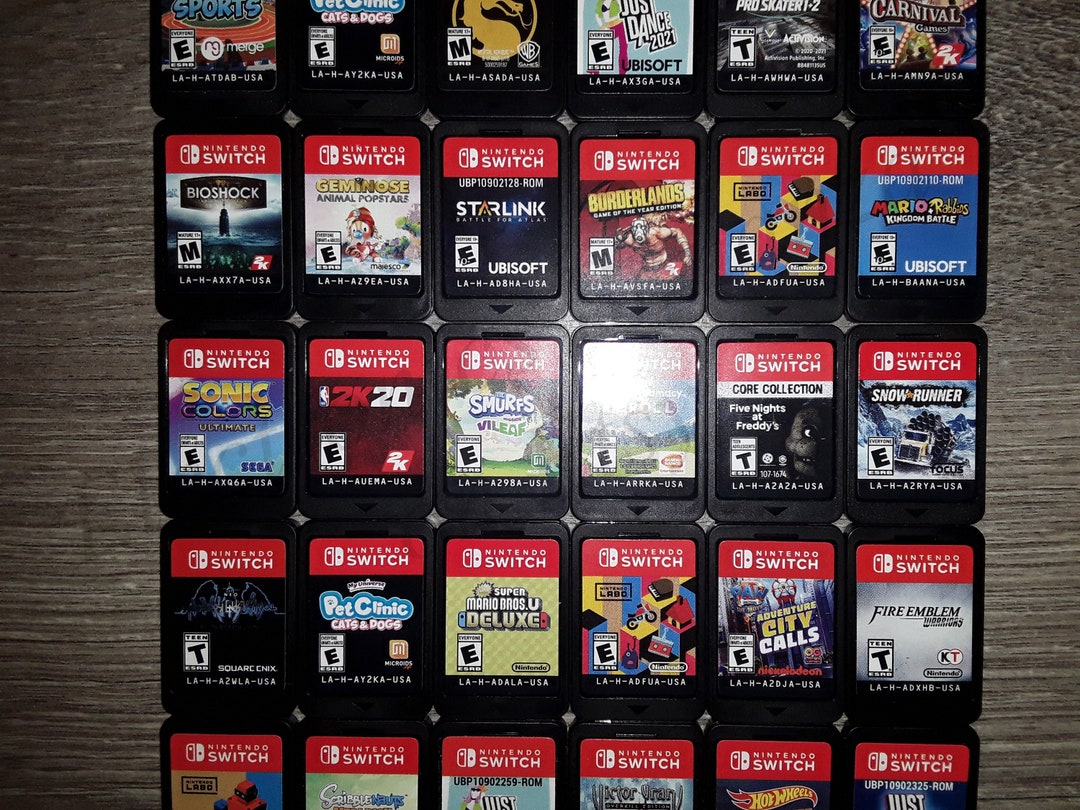 Authentic Nintendo Switch Games - Etsy