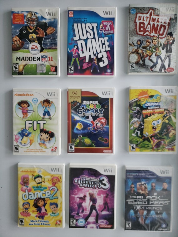 Authentic Nintendo Wii Games Etsy UK