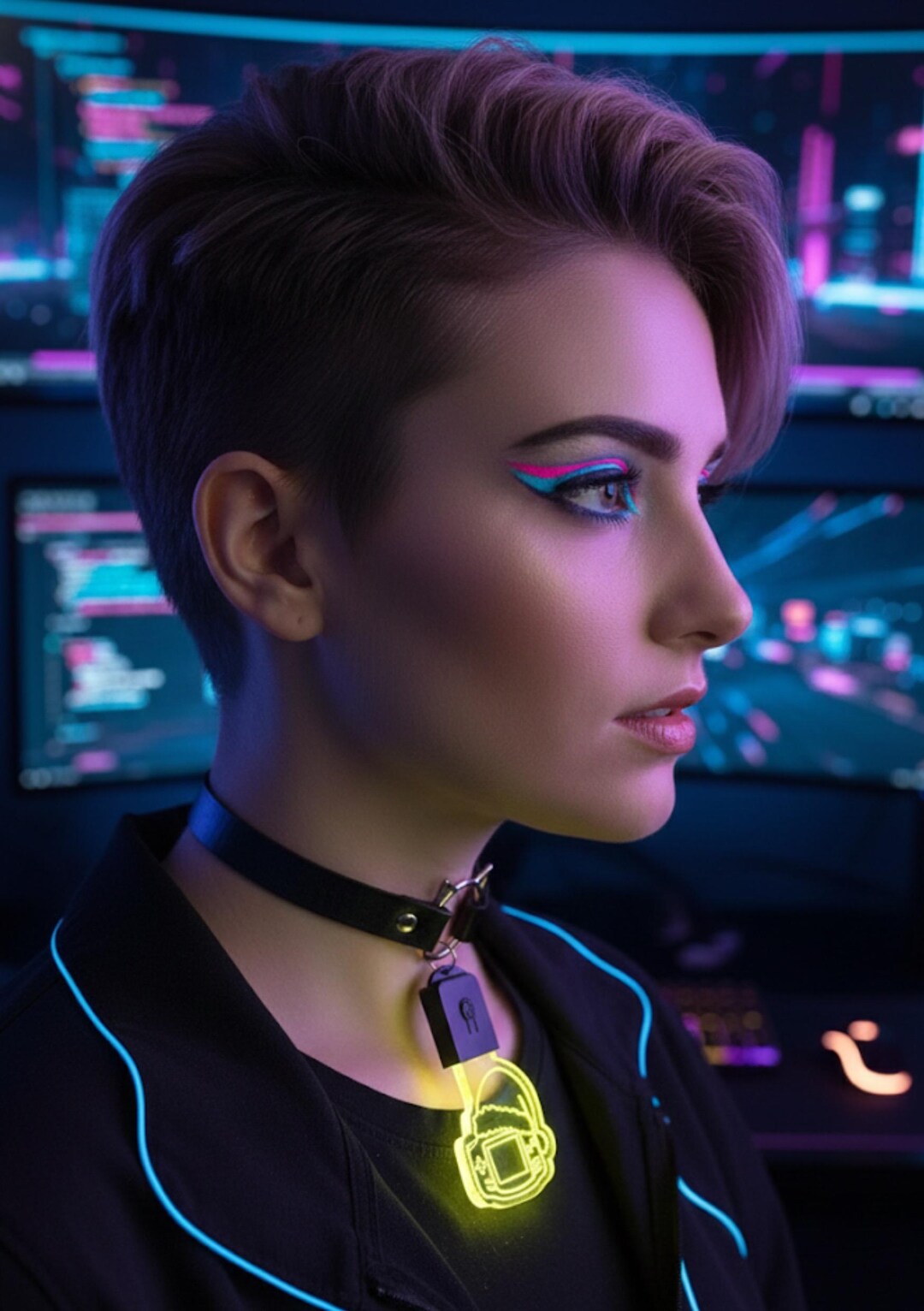 LED Game Console Choker – Santa Hat, Kawaii Techwear - Etsy