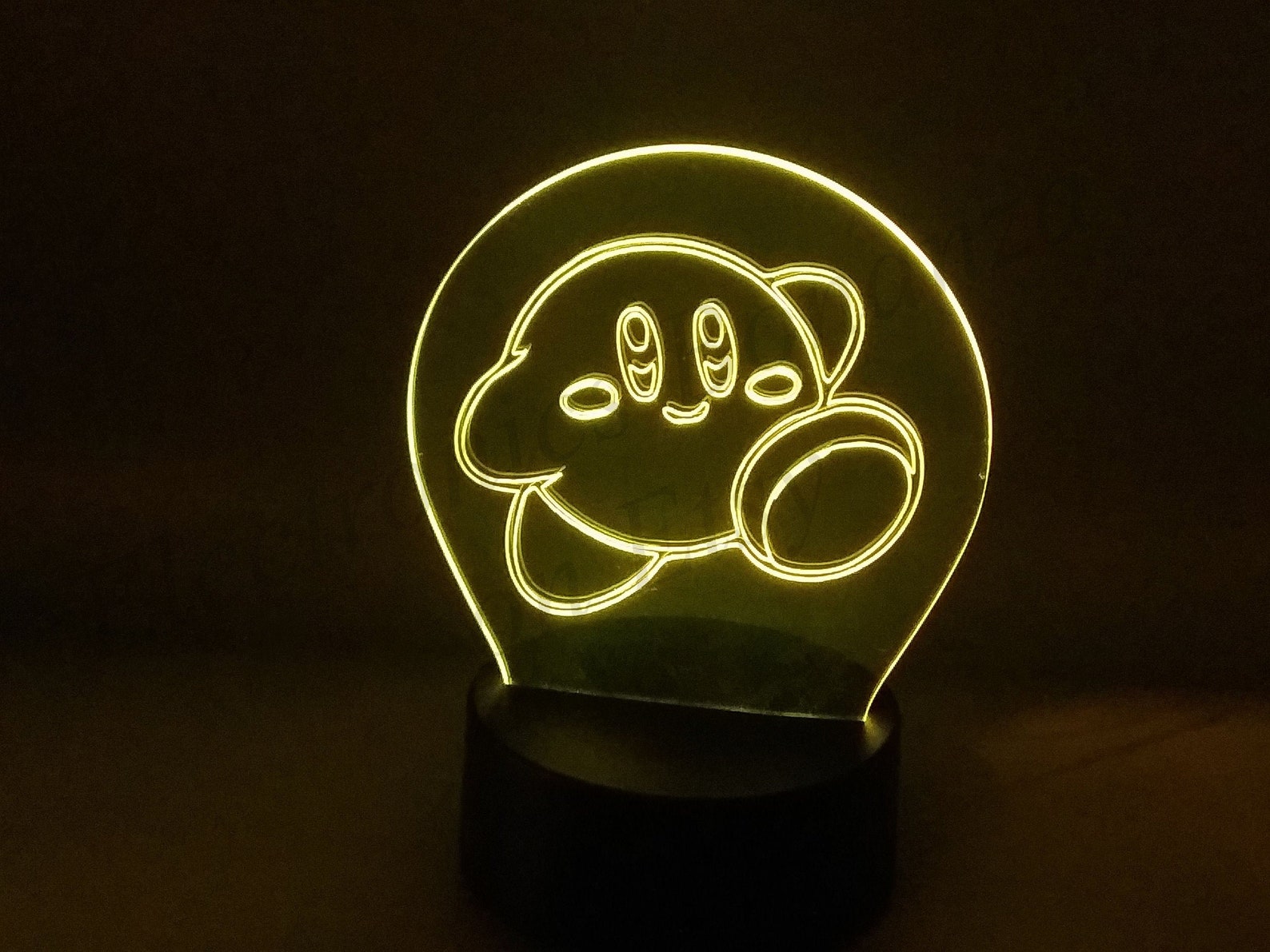 Kirby Multi-color LED Night Light / Desk Lamp With Remote - Etsy UK