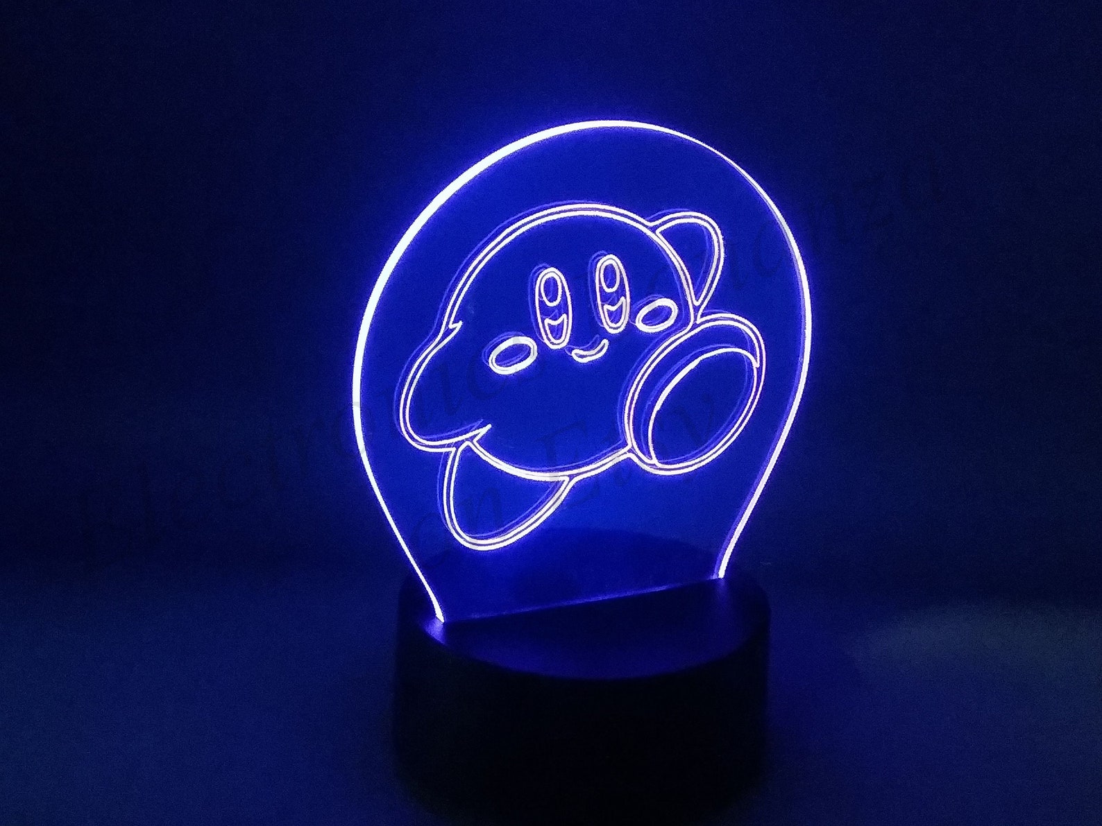Kirby Multi-color LED Night Light / Desk Lamp With Remote - Etsy