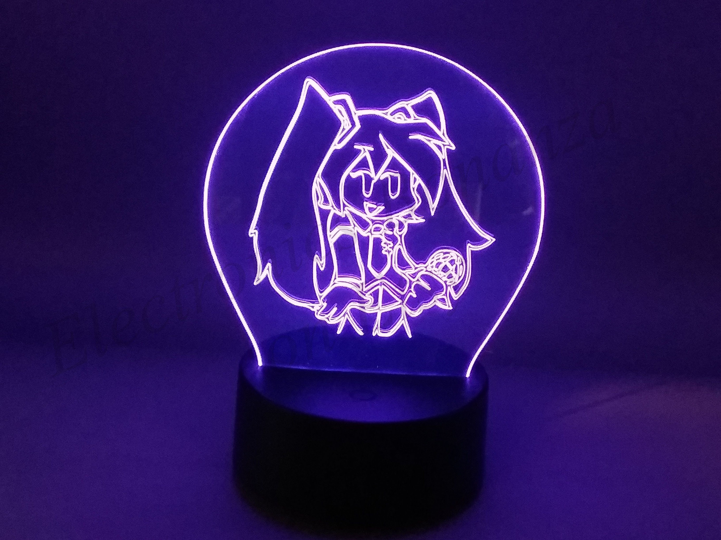 Hatsune Miku LED Night Light: Friday Night Funkin Desk Lamp - Etsy