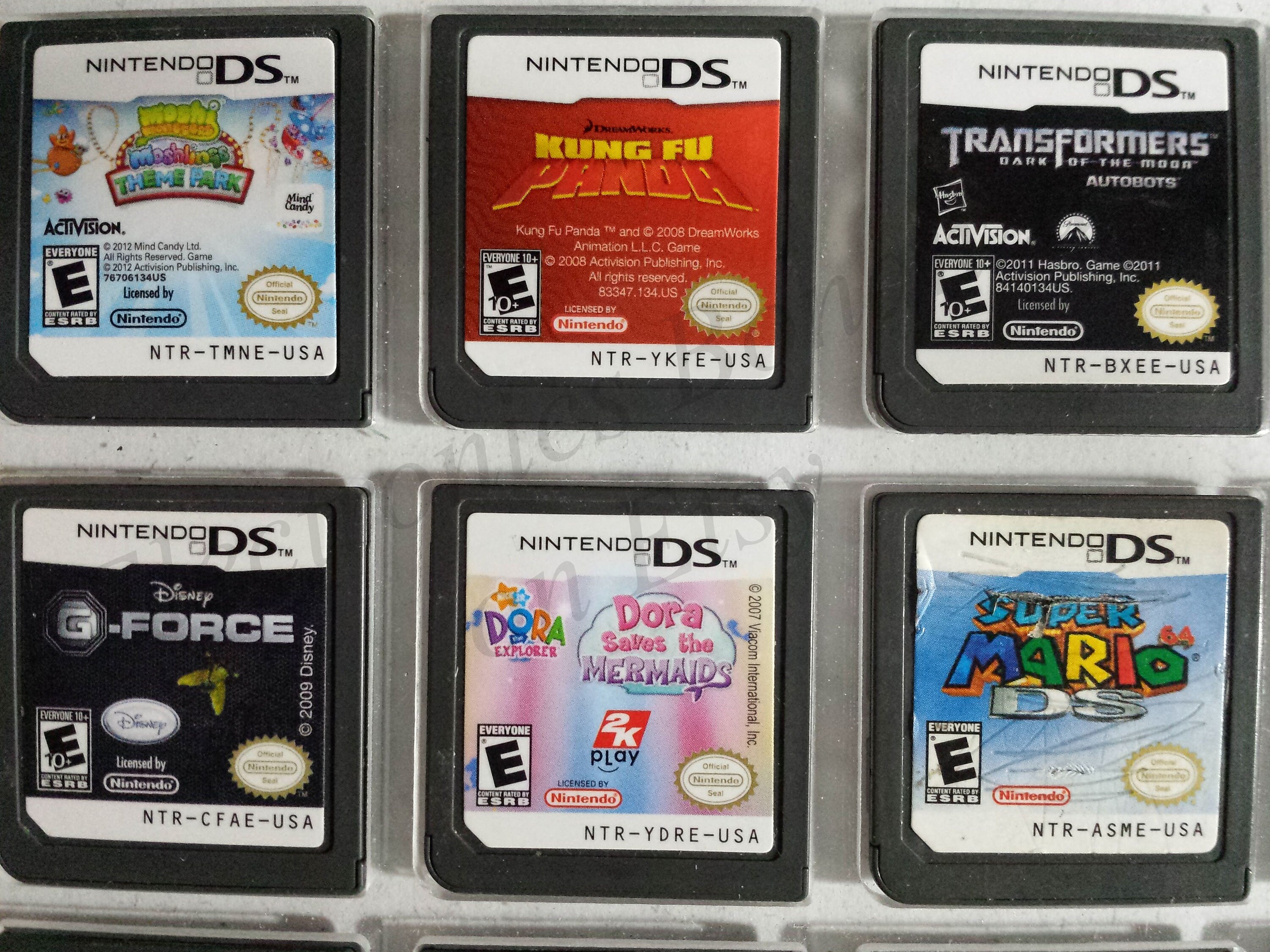 Authentic Nintendo DS Games for DS / Dslite / Dsi / 3DS XL and 2DS - Etsy