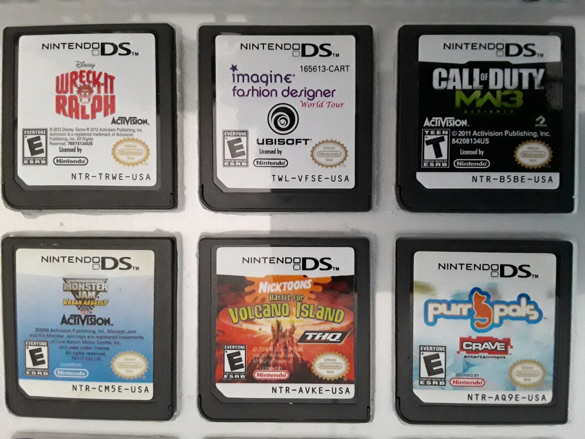 Authentic Nintendo DS Games for DS / Dslite / Dsi / 3DS XL and 2DS - Etsy
