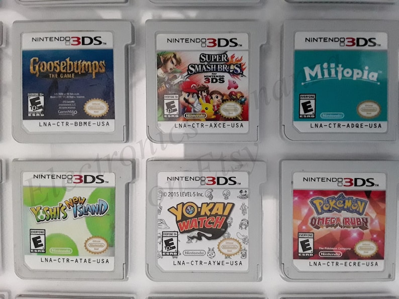 Authentic Nintendo 3DS Games - Etsy