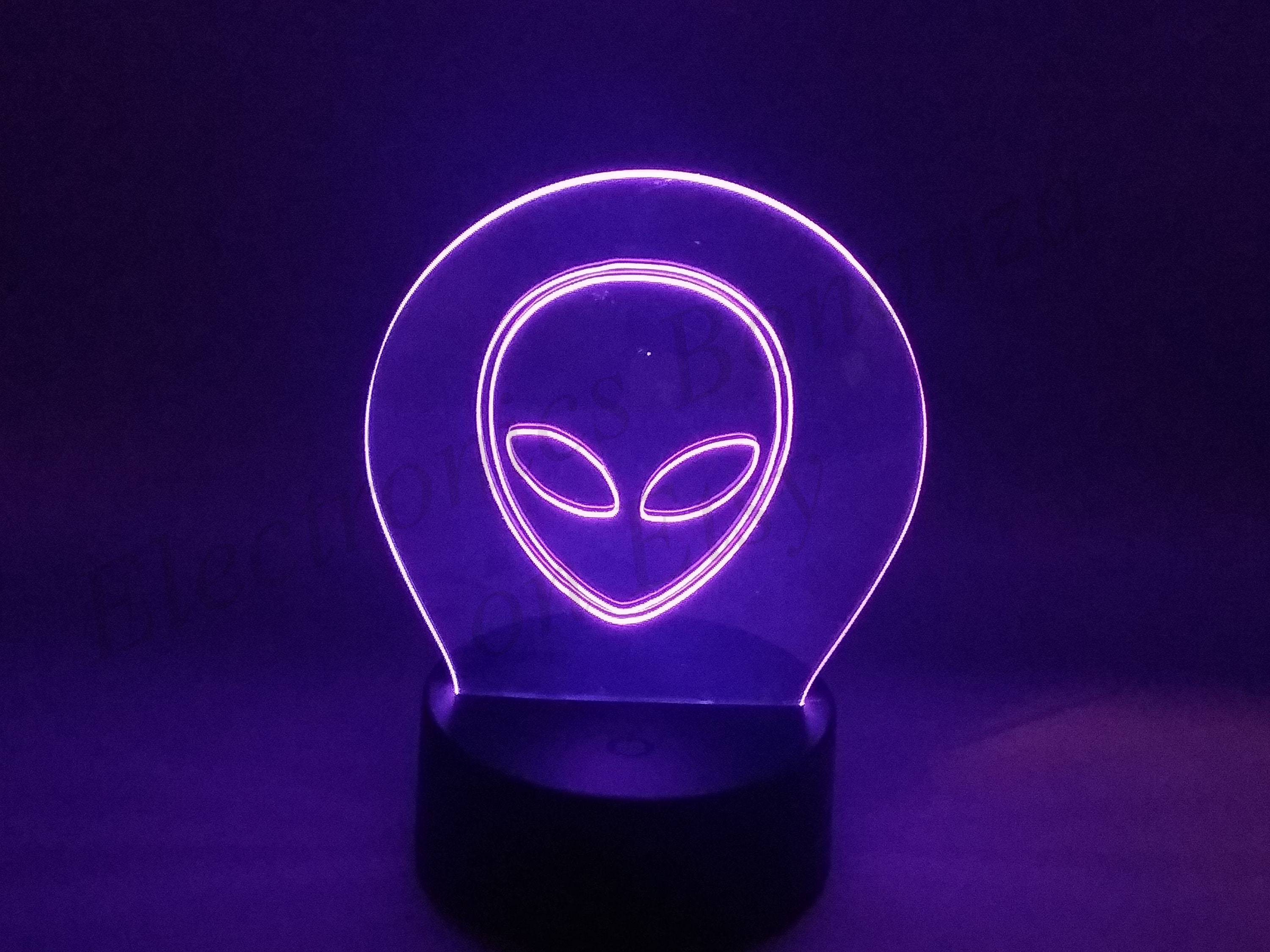 Alien Hand-Carved Multi-Color LED Night Light / Desk Lamp with | Etsy