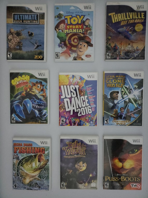 Authentic Nintendo Wii Games Etsy