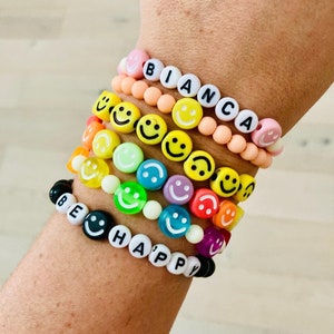 Smiley Face Custom/personalized Name and Word Rainbow - Etsy