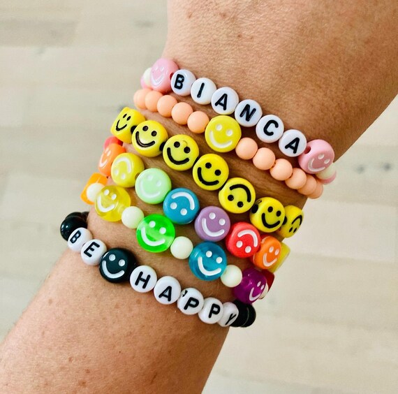 Smiley Face Custom/personalized Name and Word Rainbow - Etsy