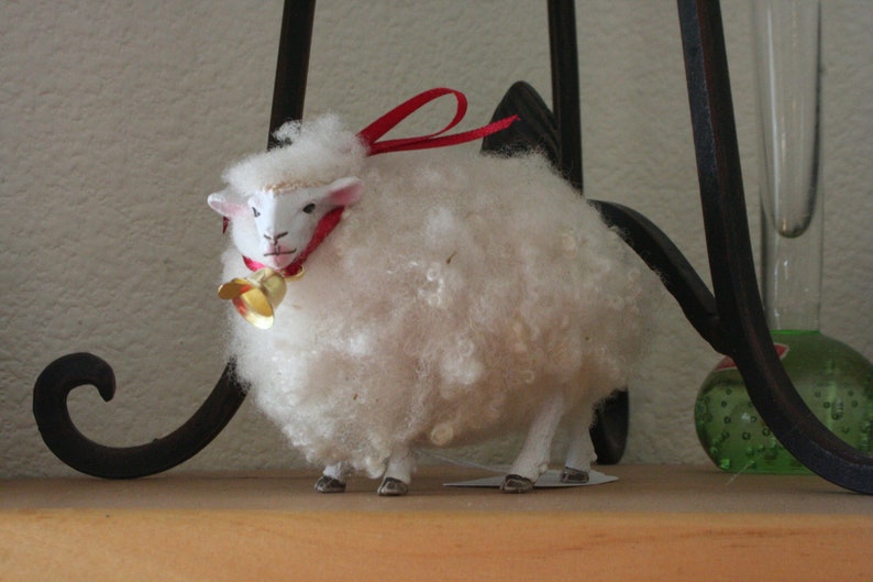 Sheep Decor Sheep Figurine With Needle Felted Wool Merino - Etsy