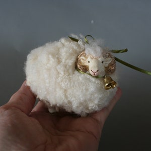 Needle Felted Merino Wool Ram Figurine: Farmhouse Sheep Decor - Etsy