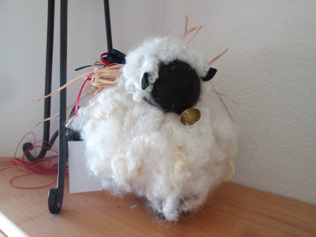 Sheep Decor, Handmade All Natural Sheep Decoration, Black Face With ...