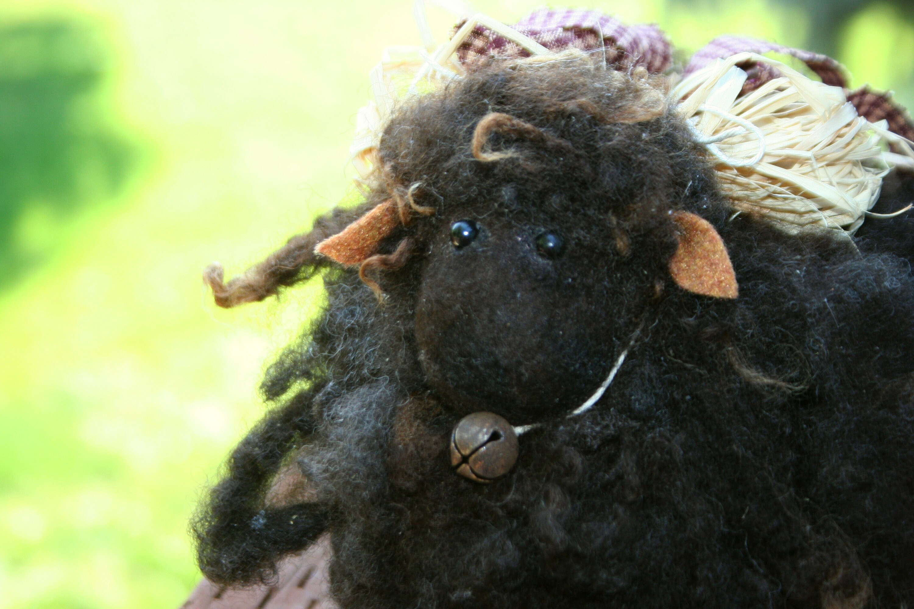 Rustic Wool Sheep Decor: Handmade Farmhouse Centerpiece - Etsy