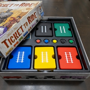 IMPROVED Ticket to Ride Train and Route Card Organizer - Compatible ...