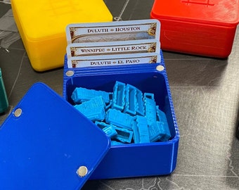 Ticket to Ride Route Card and Train Holder/organizer | Etsy