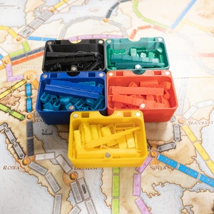 Ticket to Ride Europe Magnetic Card and Train Holder/insert - Etsy