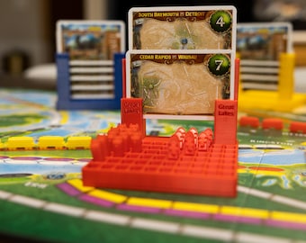 Ticket to Ride Route Card and Train Holder/organizer - Etsy